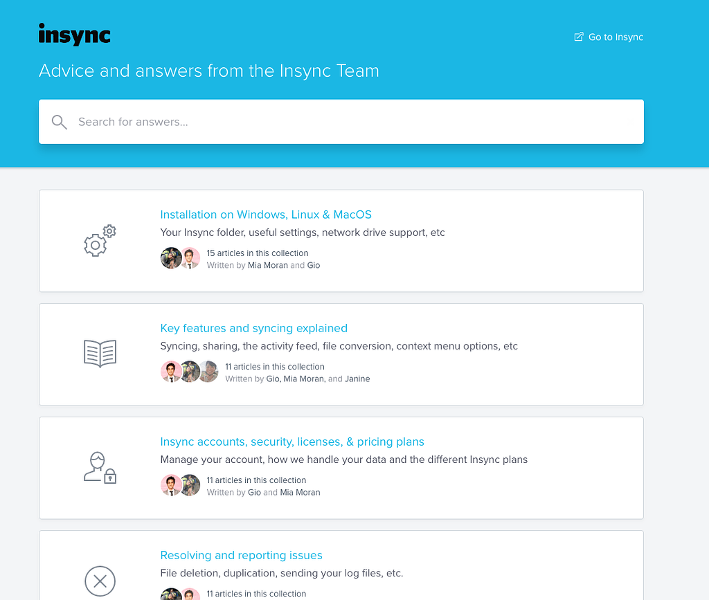 Insync's new Help Center 💡 - Insync Forums