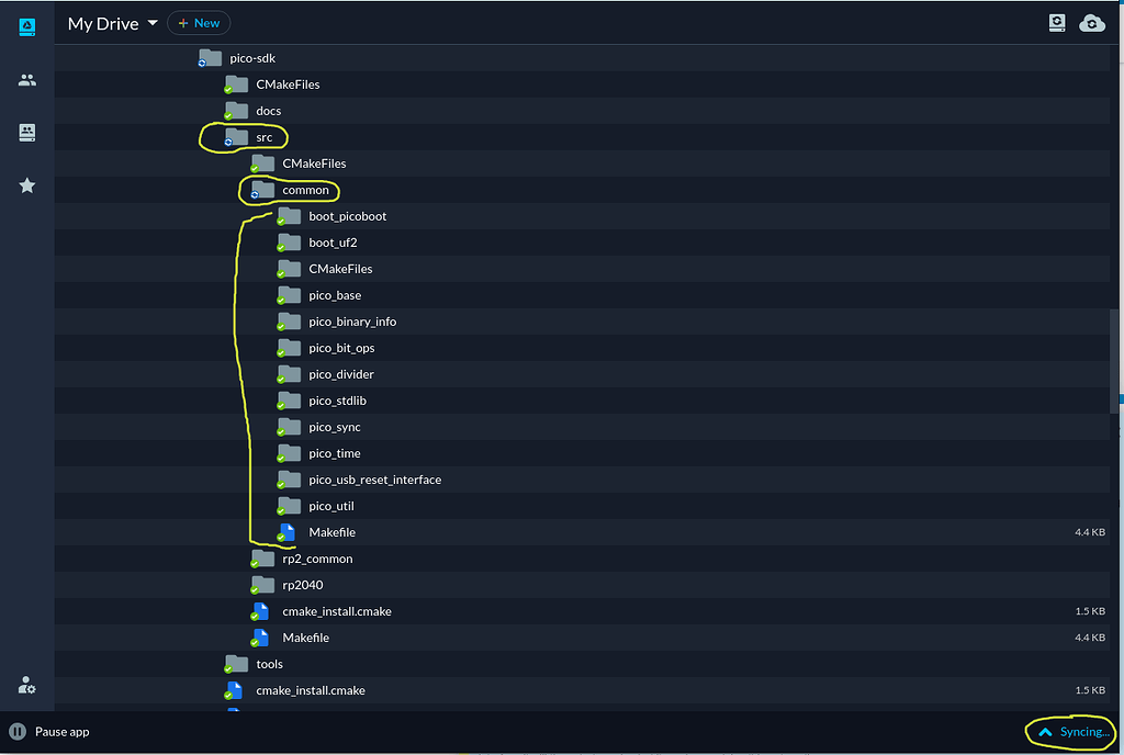Sync constantly stops in source code folder - Bugs and issues - Insync Forums