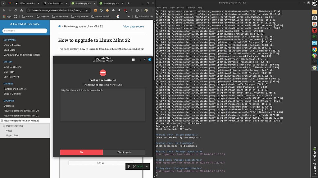 [RESOLVED] Insync interferes with upgrading Linux Mint 21.3 to 22.0 - Bugs and issues - Insync ...